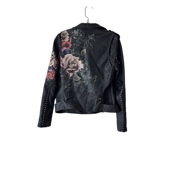 Blank NYC | Jackets & Coats | Blanknyc Love And Leave Floral Moto Biker Jacket Studded Faux ...